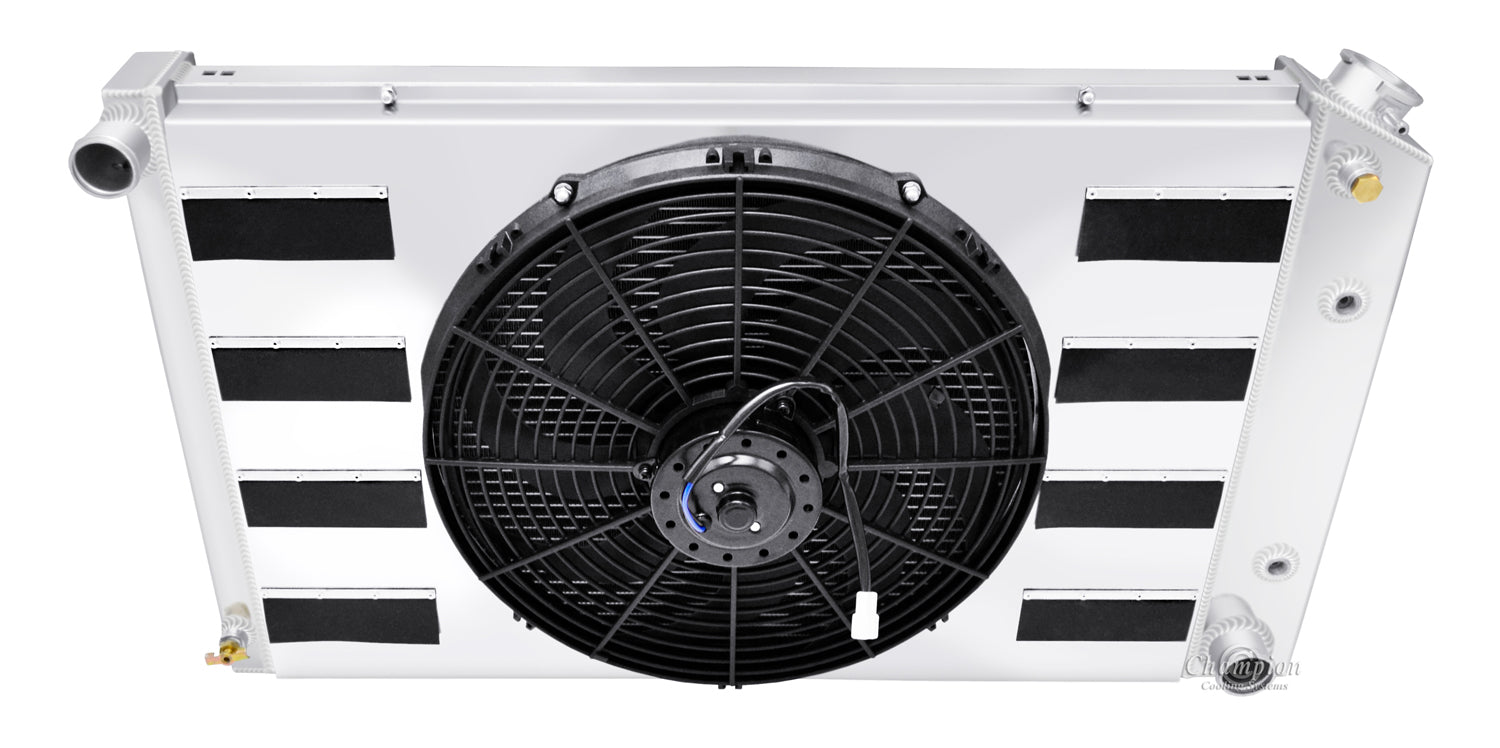 1970-1981 Pontiac Firebird / Trans Am 4-Row Radiator, Shroud, Fan Comb ...