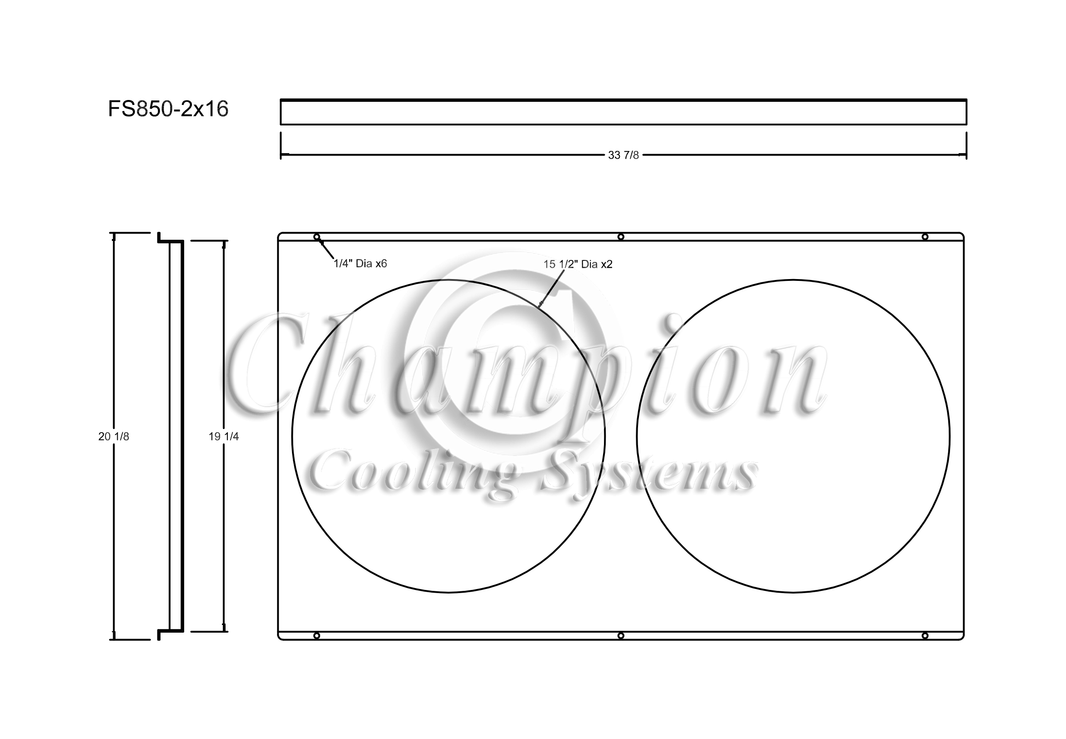 Aluminum Electric Fan Shroud - Champion Radiators