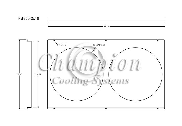 Aluminum Electric Fan Shroud - Champion Radiators